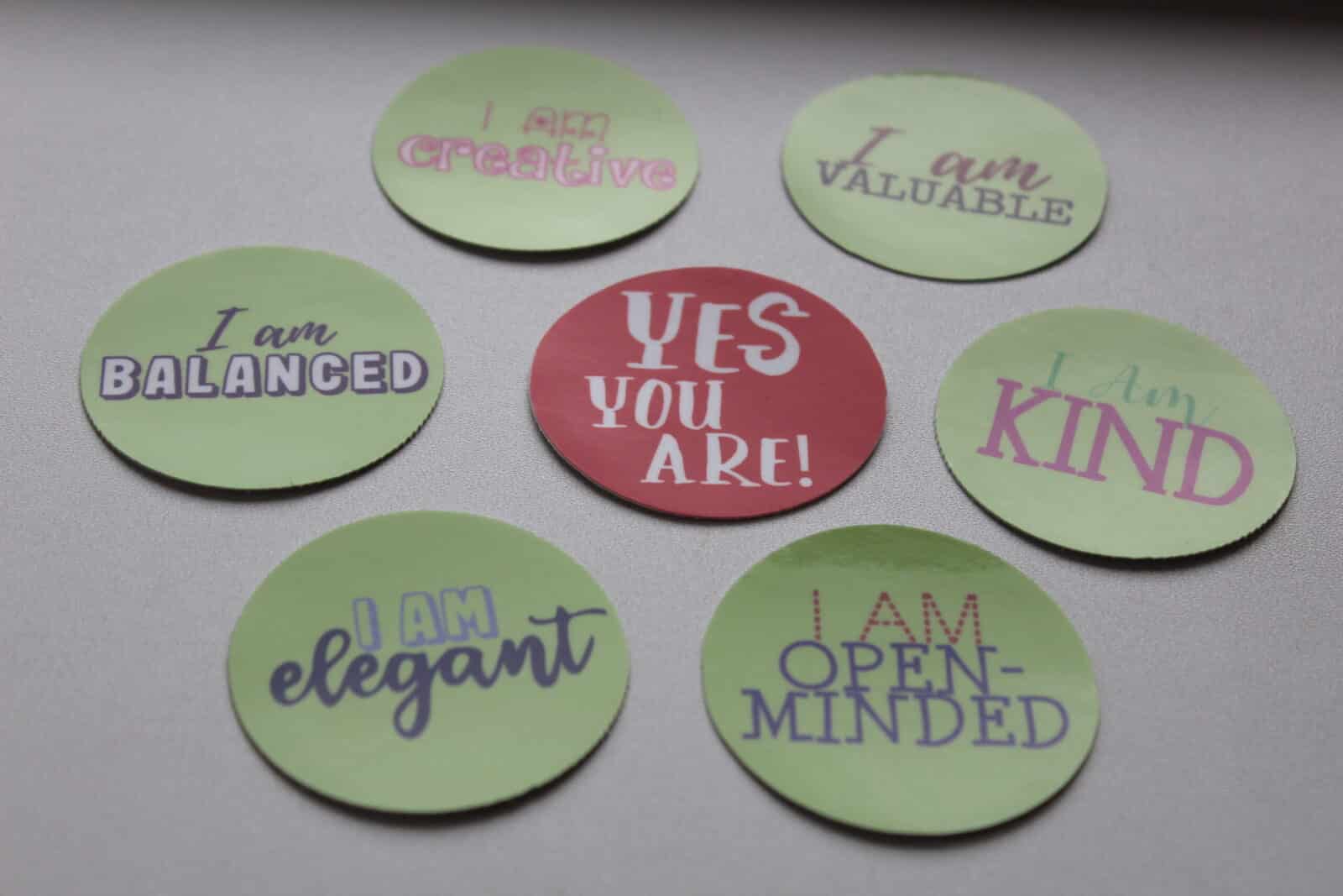Affirmation Stickers - Math & Movement