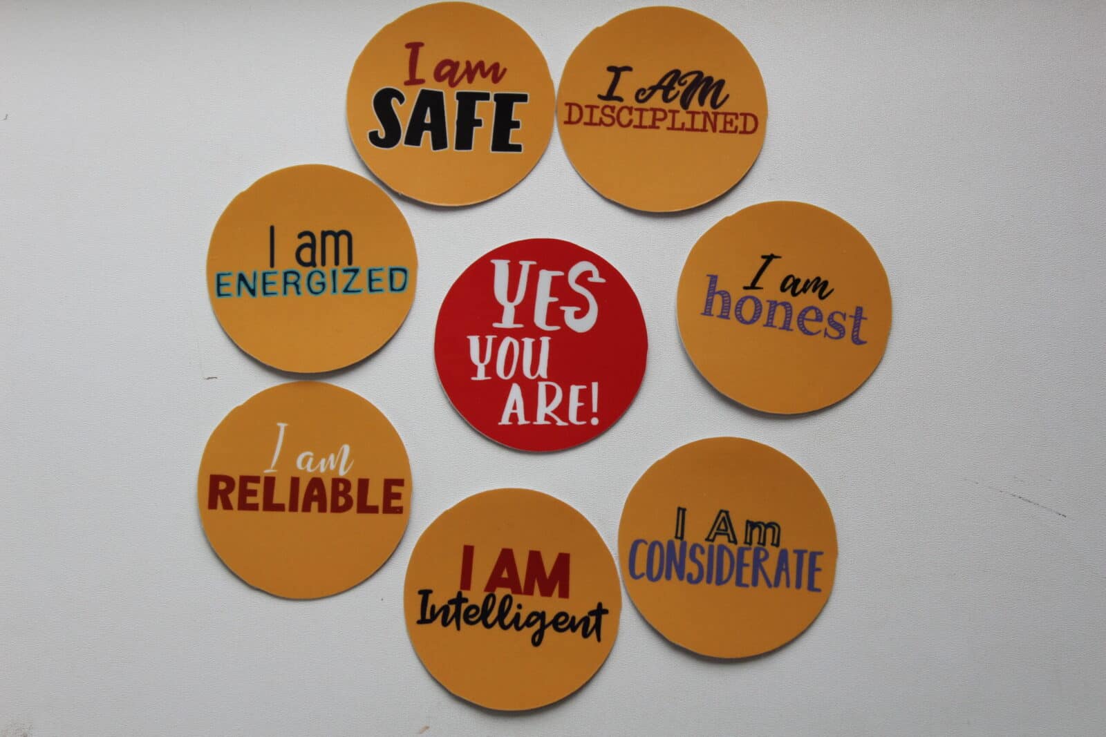 Affirmation Stickers - Math & Movement