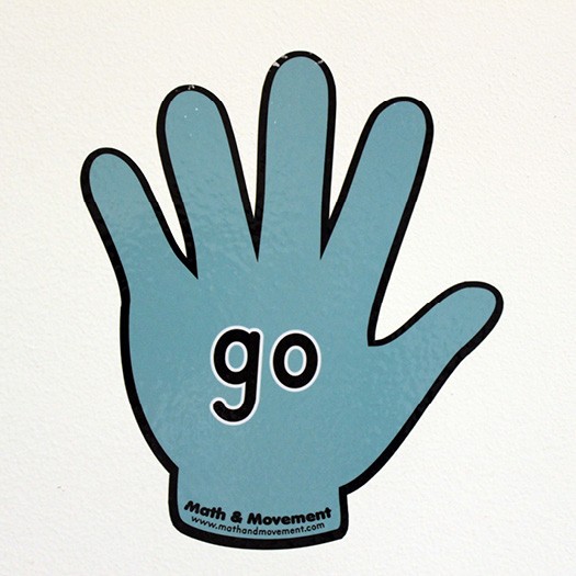 Word Hop Hand Wall Stickers - Math & Movement