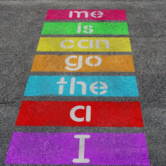 Word Hop Stencils - Math & Movement