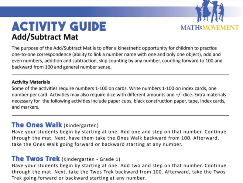 Social-Emotional Learning Activities | Math & Movement