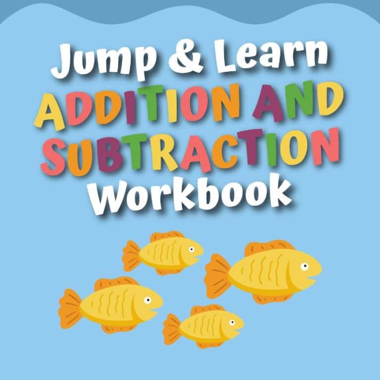 Jump & Learn Addition and Subtraction Workbook - Math & Movement