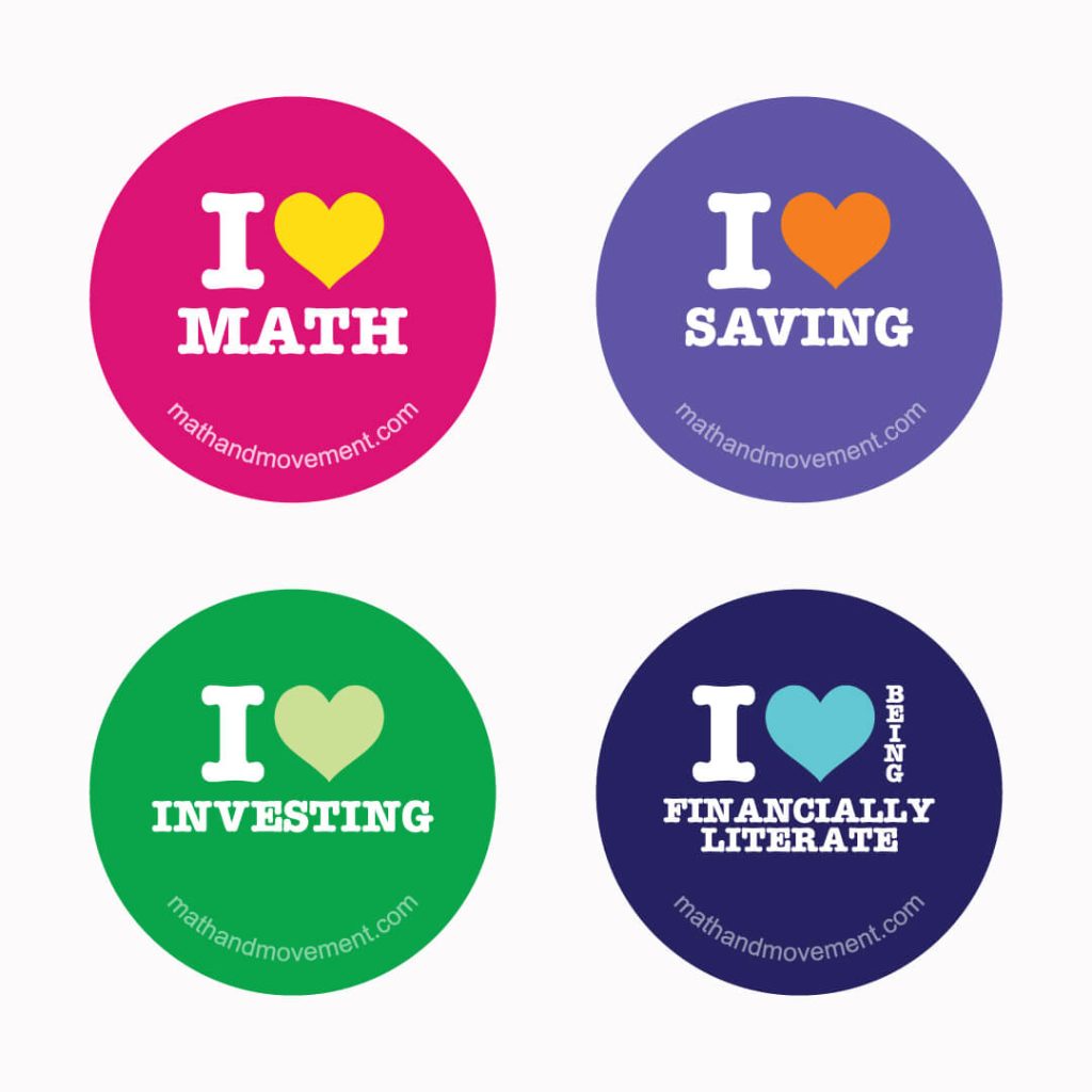 Positive Affirmation Stickers - Math & Movement