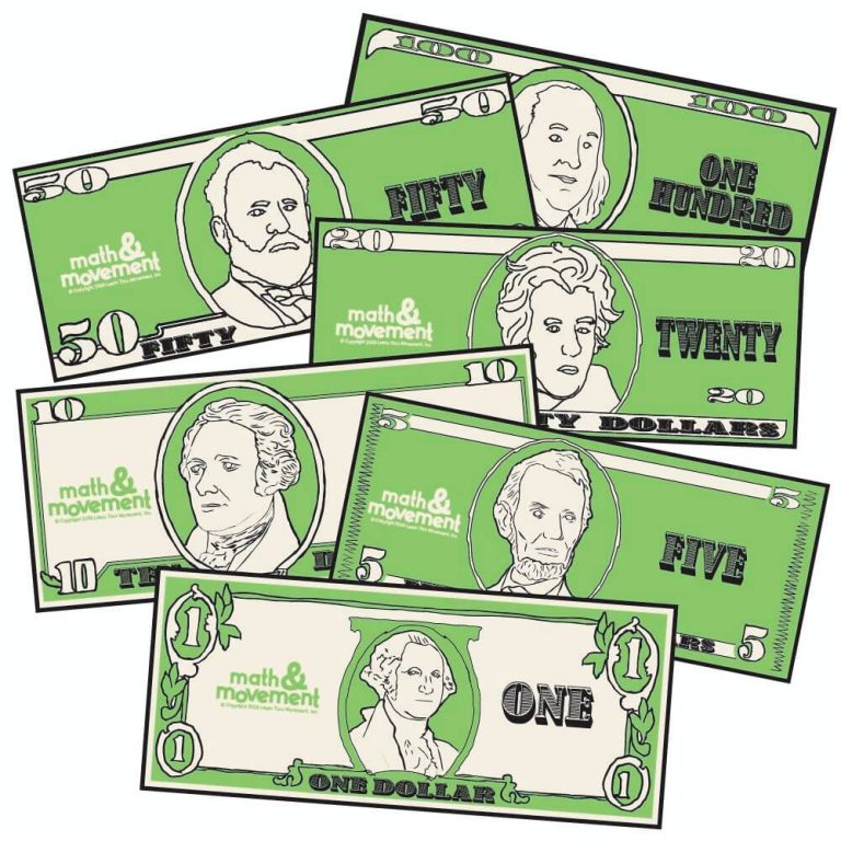 Play Money Sets - Math & Movement
