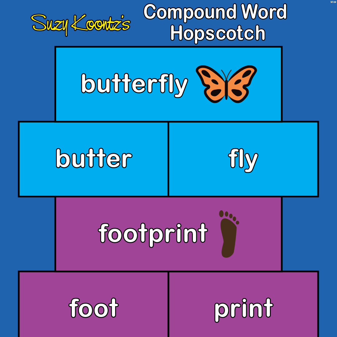 Compound Word Hopscotch - Math & Movement