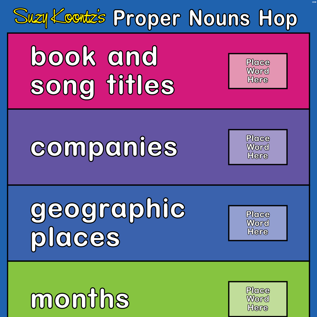 Proper Nouns Hop - Math & Movement